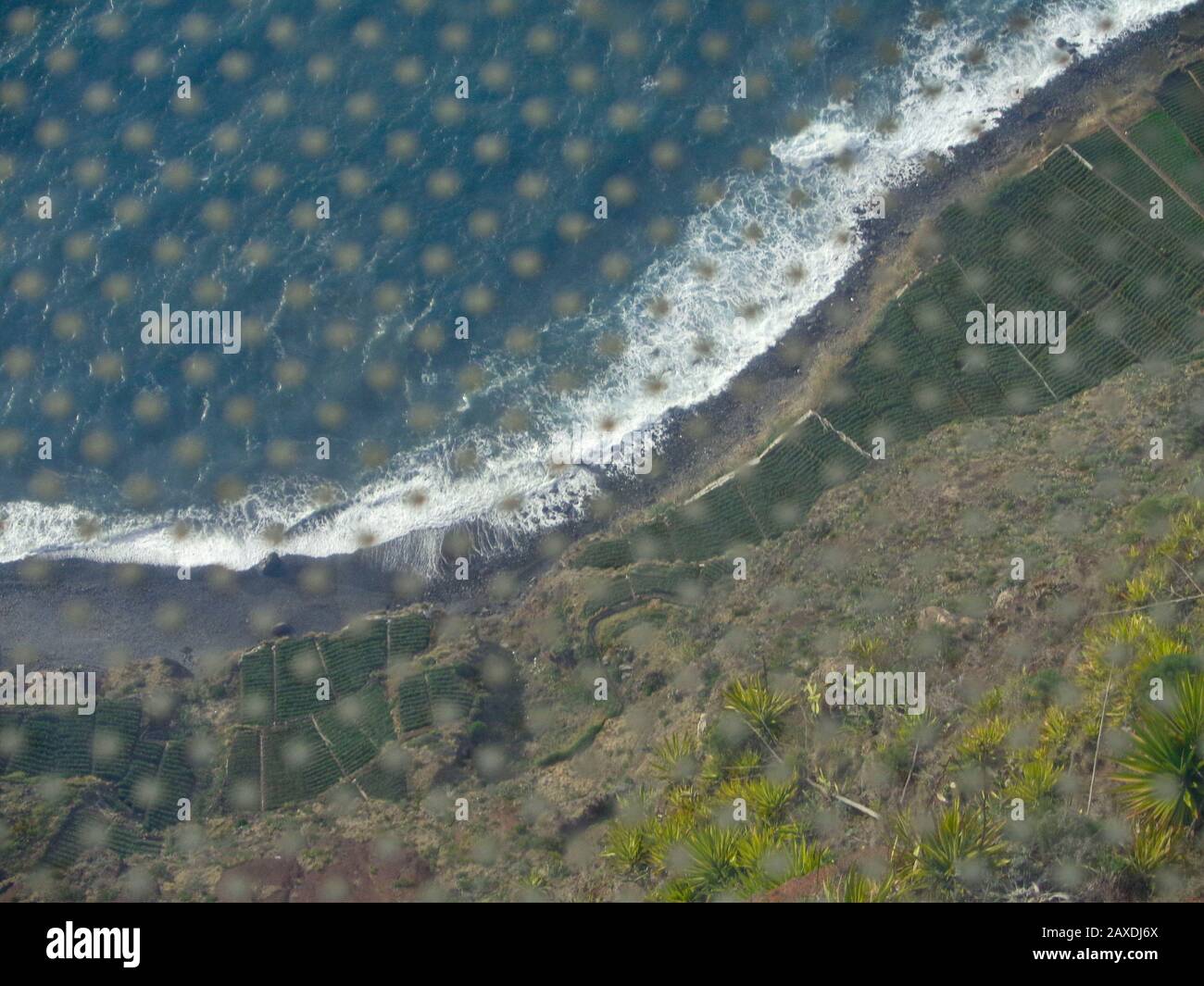 View from the Cabo Giro (glass platform) on the Atlantic coast of ...