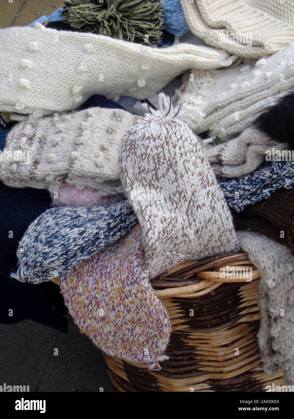 Woolen goods for sale at Cabo Giro glass platform tourist attraction on ...