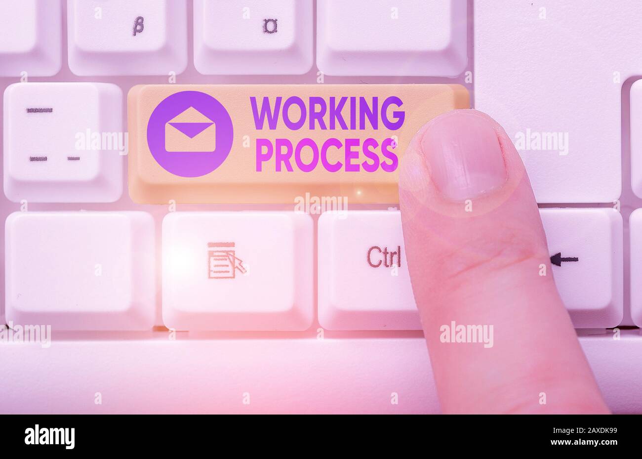 Conceptual hand writing showing Working Process. Concept meaning ...