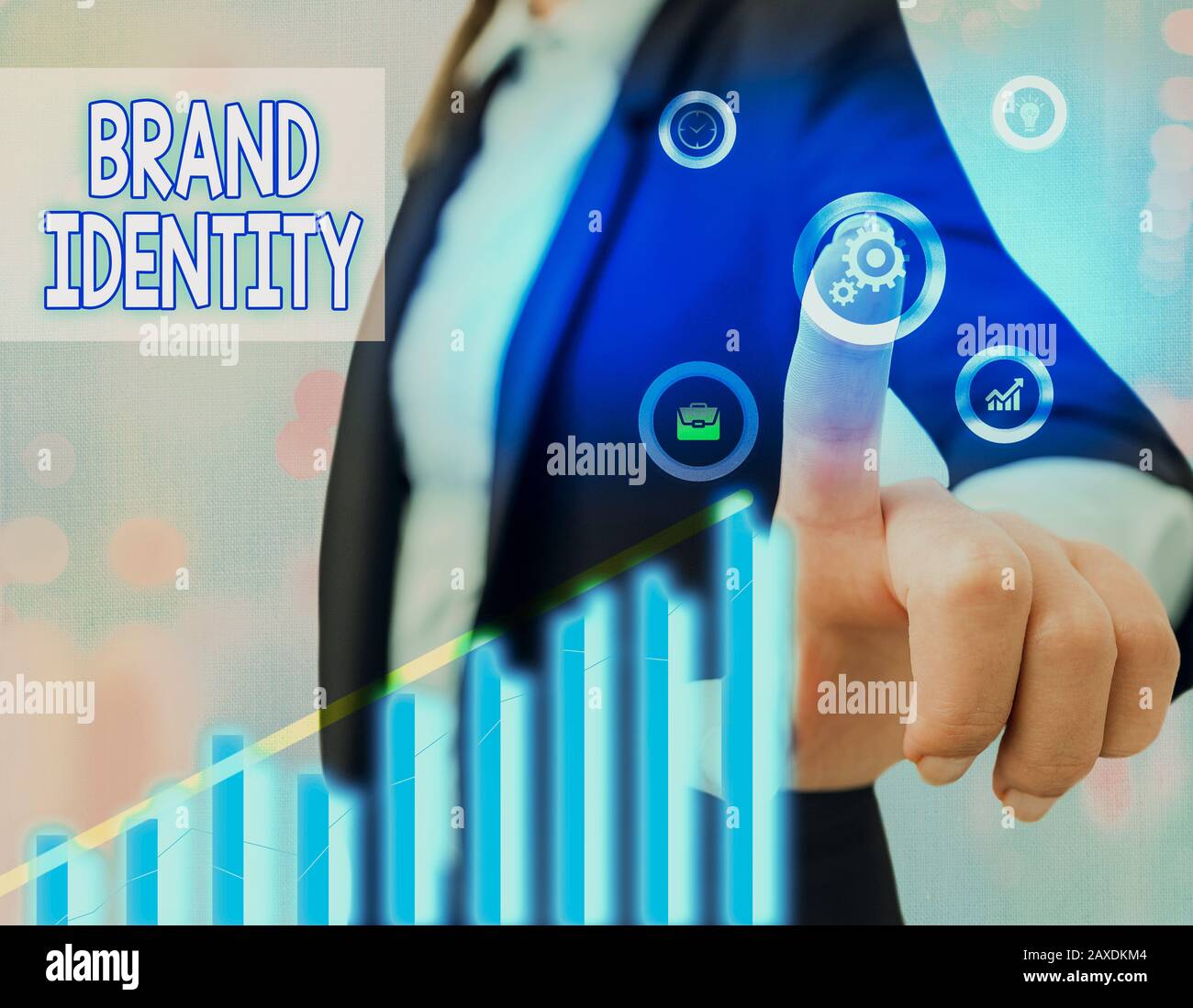 Text sign showing Brand Identity. Business photo text visible elements ...