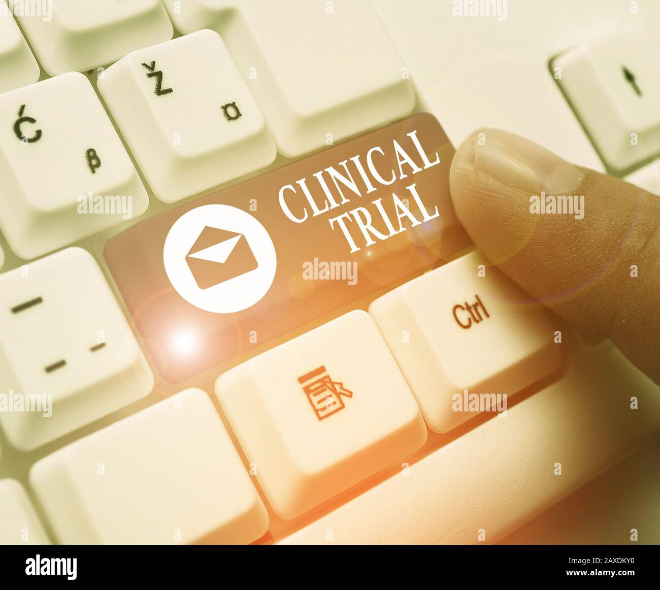 Conceptual hand writing showing Clinical Trial. Concept meaning trials ...