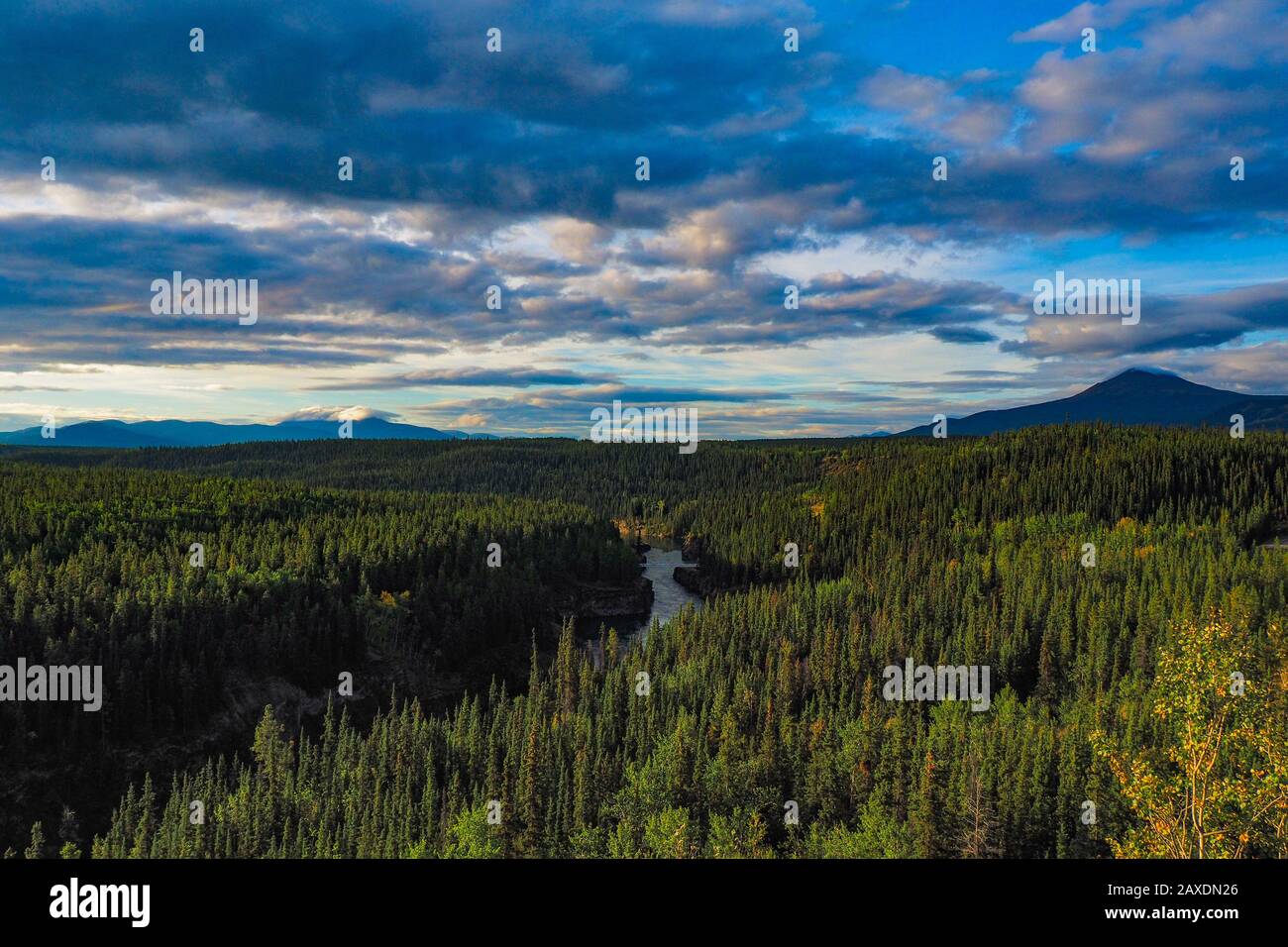 Landscape of Yukon Stock Photo - Alamy