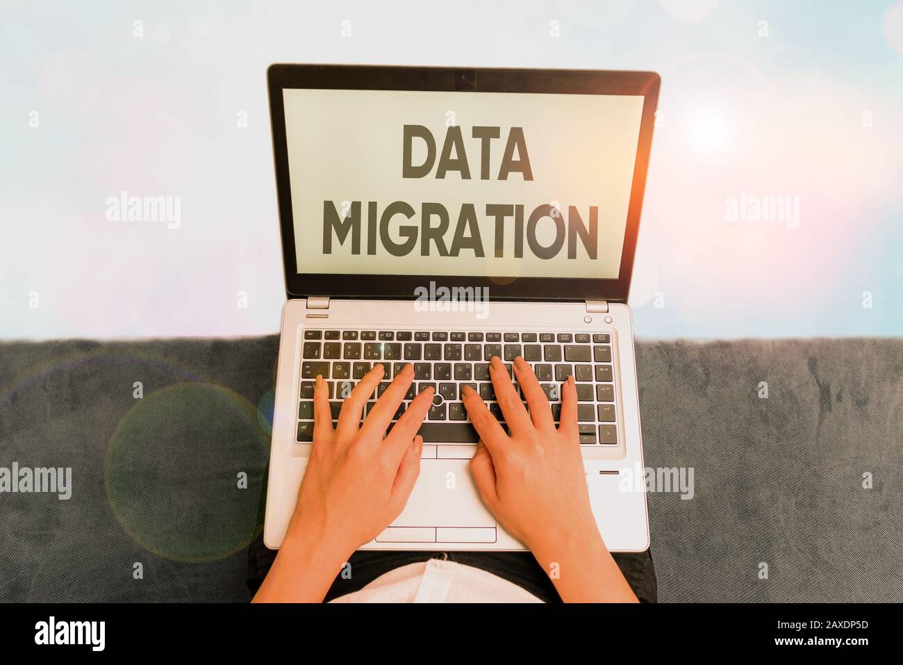 Word writing text Data Migration. Business photo showcasing process of ...