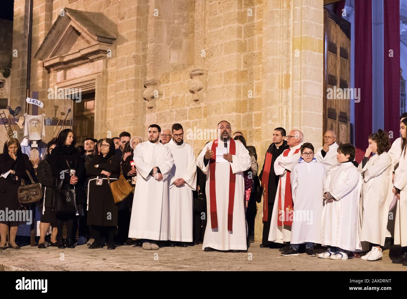 AVETRANA, ITALY - APRIL 19, 2019 - Holy Week Rites - Dead Jesus ...