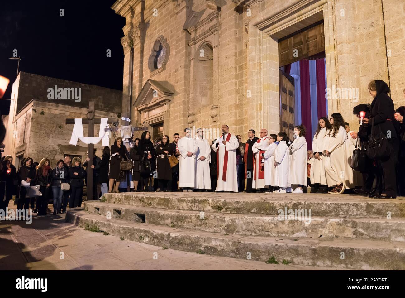 AVETRANA, ITALY - APRIL 19, 2019 - Holy Week Rites - Dead Jesus ...