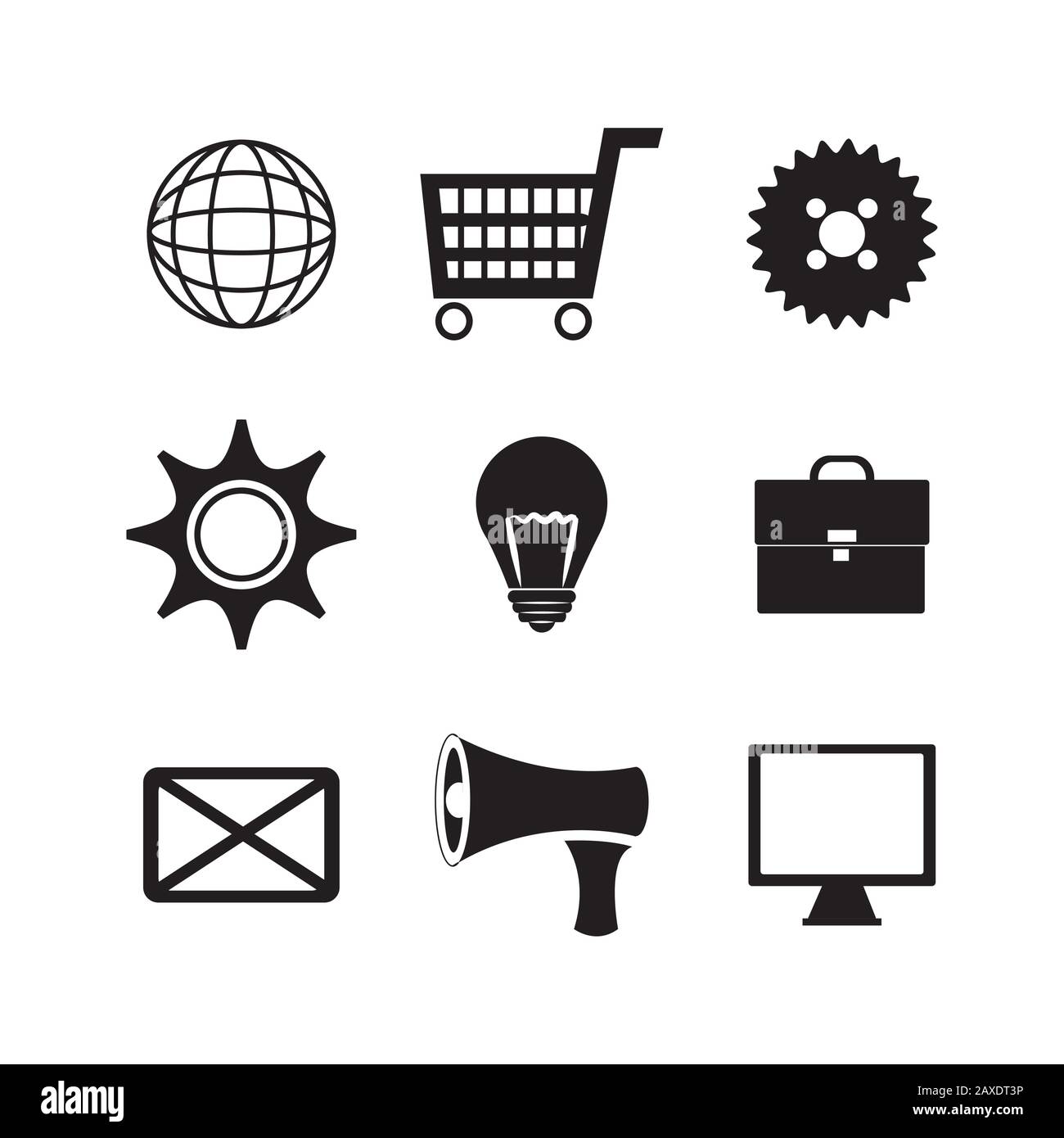 bundle of social media marketing icons Stock Vector Image & Art - Alamy