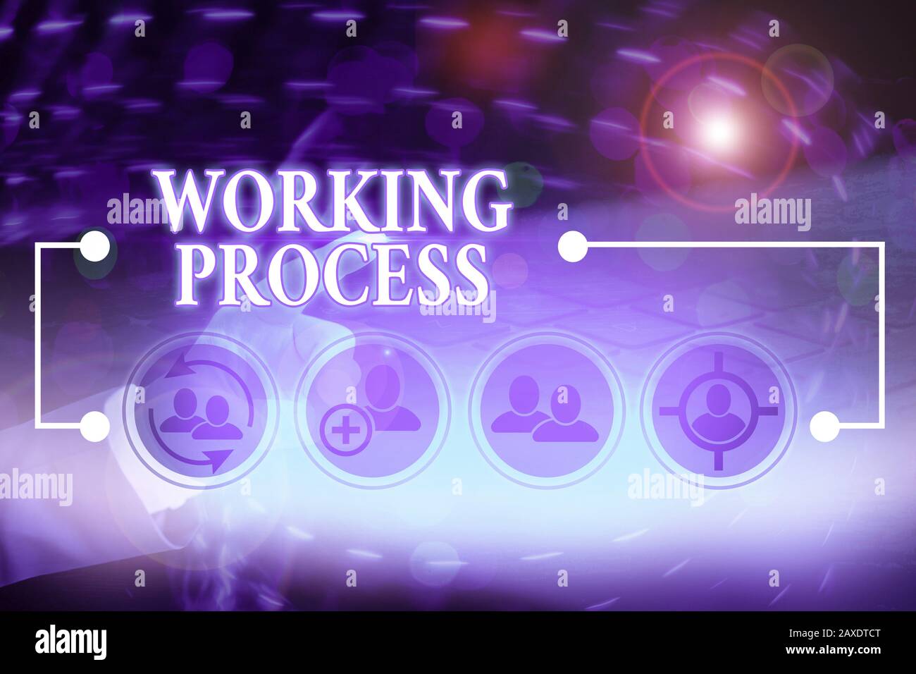 Writing note showing Working Process. Business concept for company ...