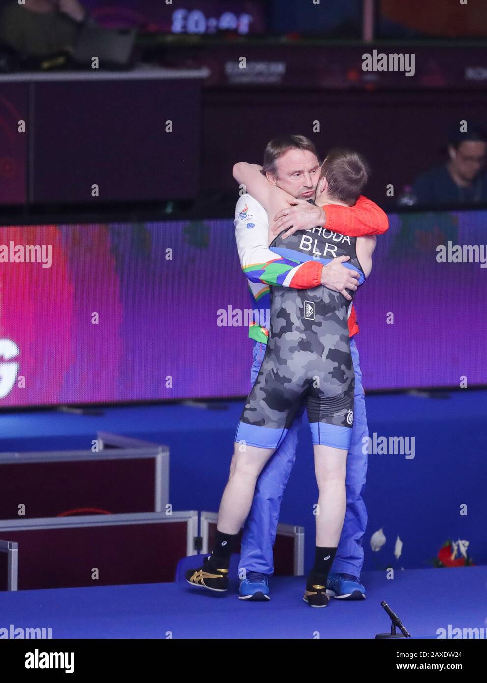 Wrestling coach hi-res stock photography and images - Alamy