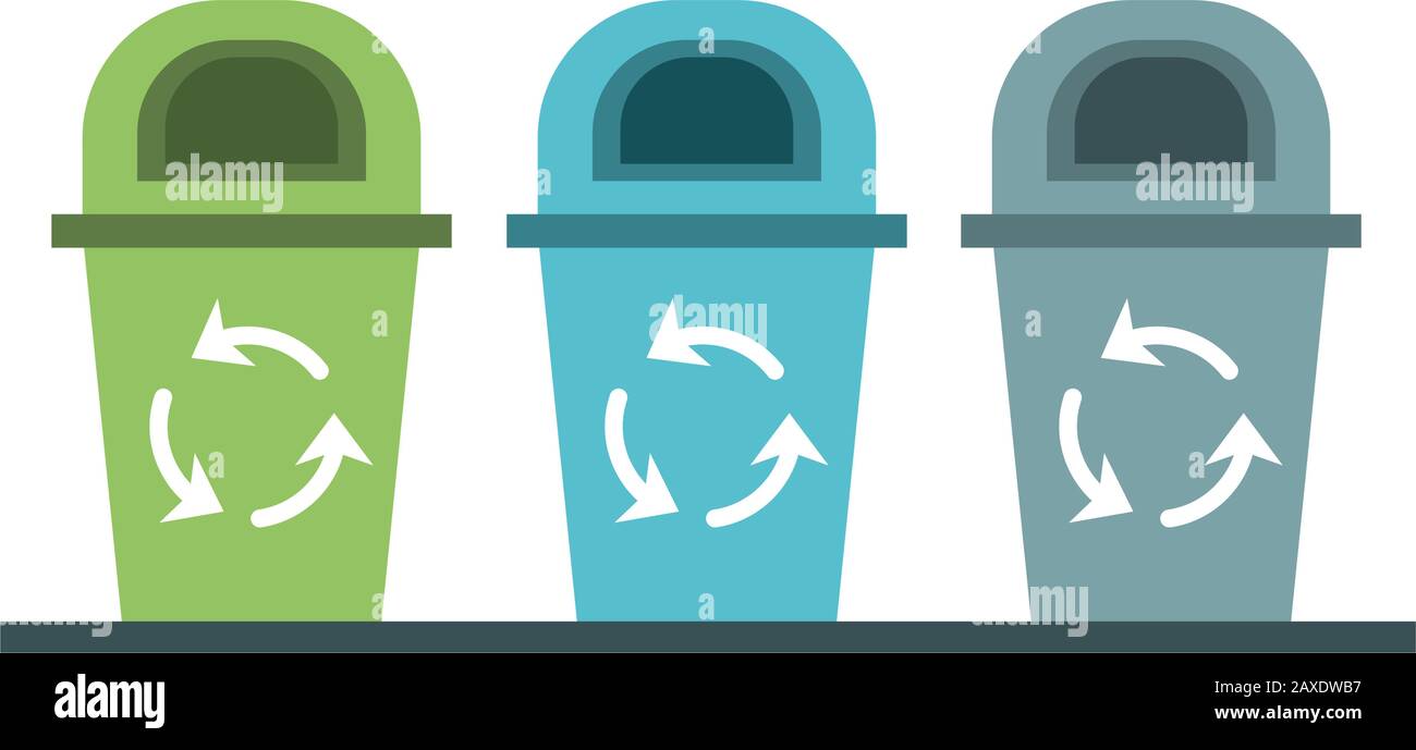 Recycling plastic pots Stock Vector Images - Alamy