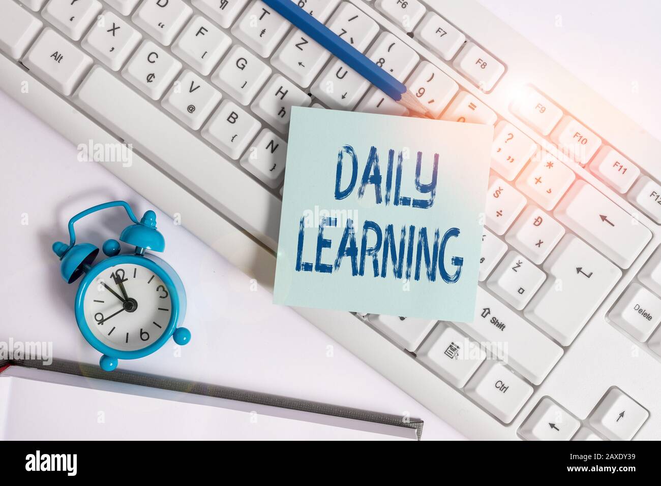 Word writing text Daily Learning. Business photo showcasing The ...