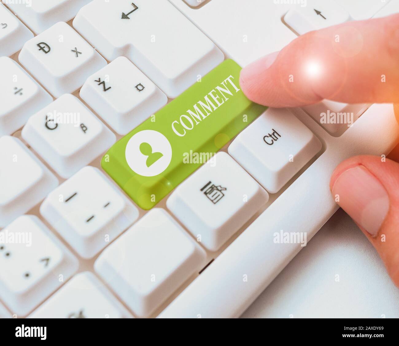 Text sign showing Comment. Business photo text Verbal Written remark ...