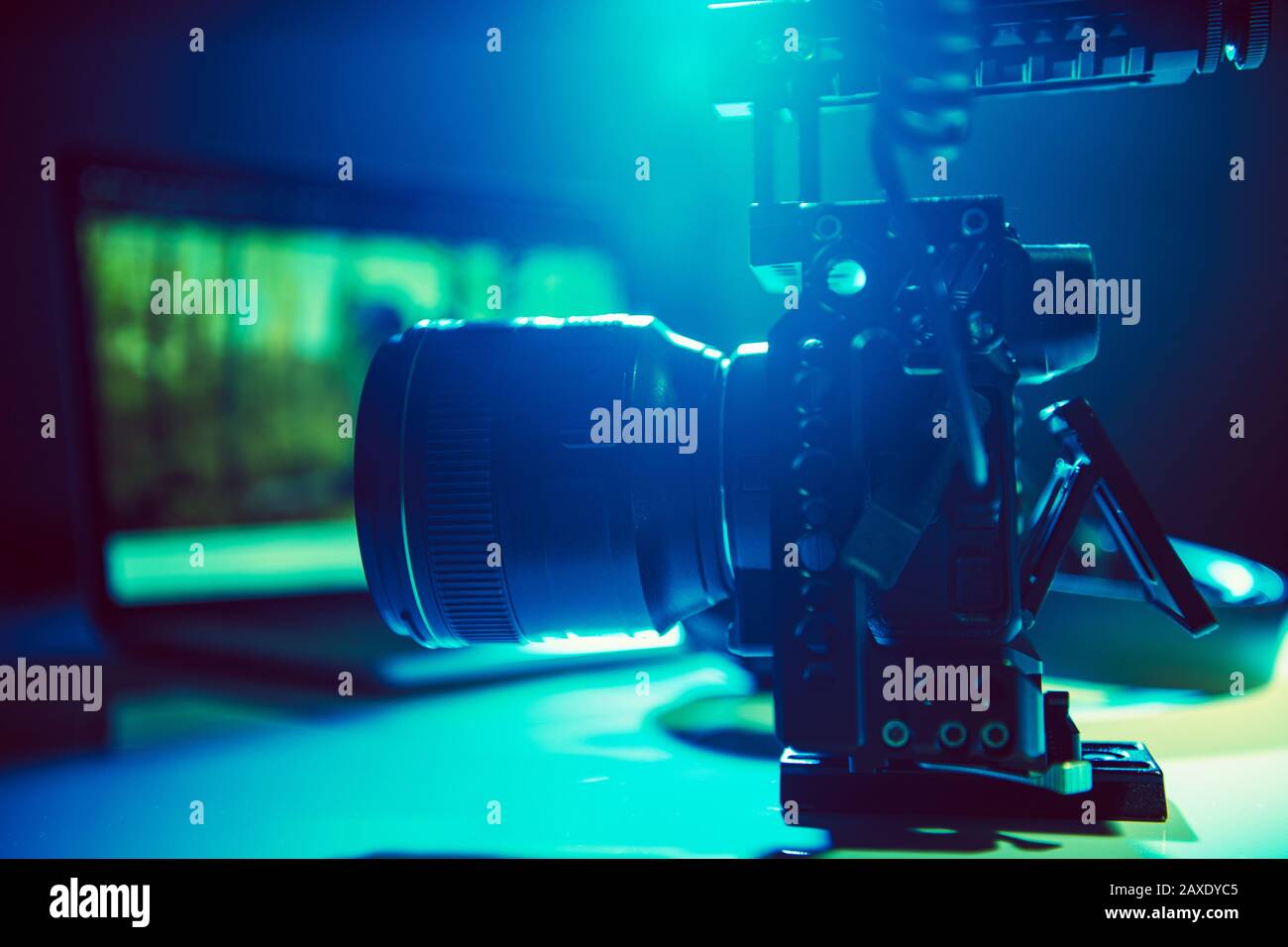 Modern Motion Picture Production Equipment. Professional Camera with ...