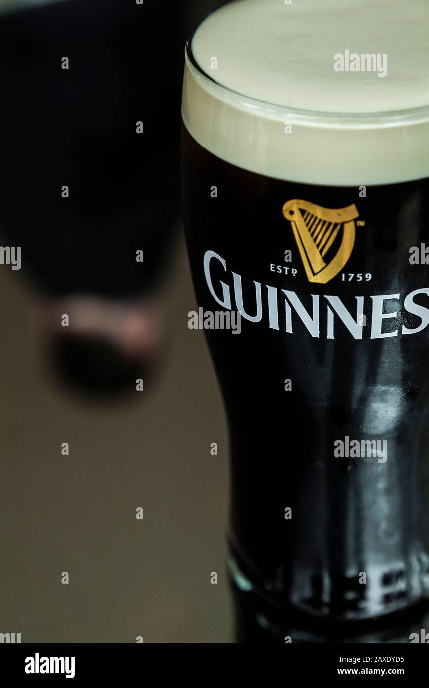 Pint of Guinness Stock Photo - Alamy