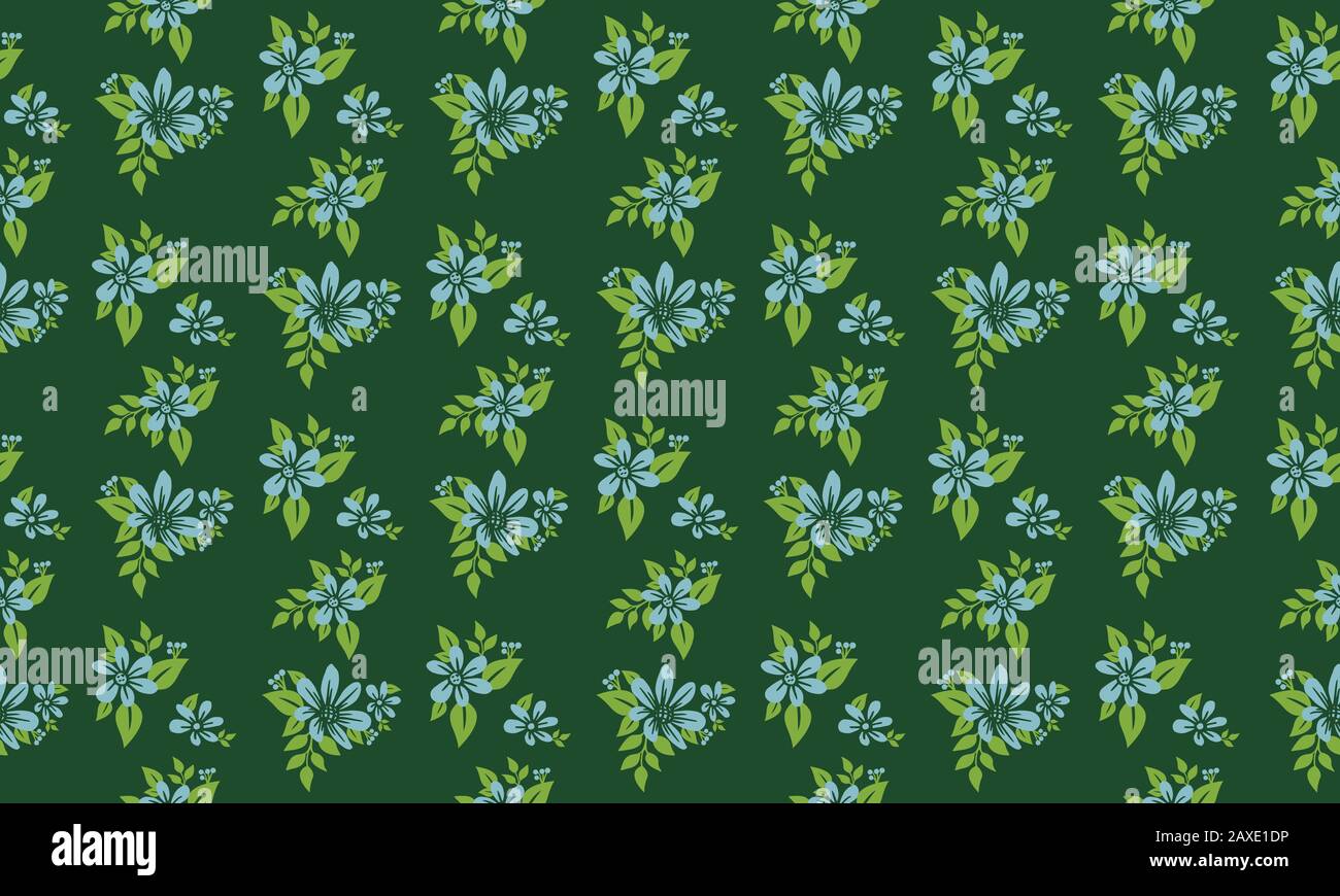 Beautiful spring flower art, with leaf and floral elegant pattern ...