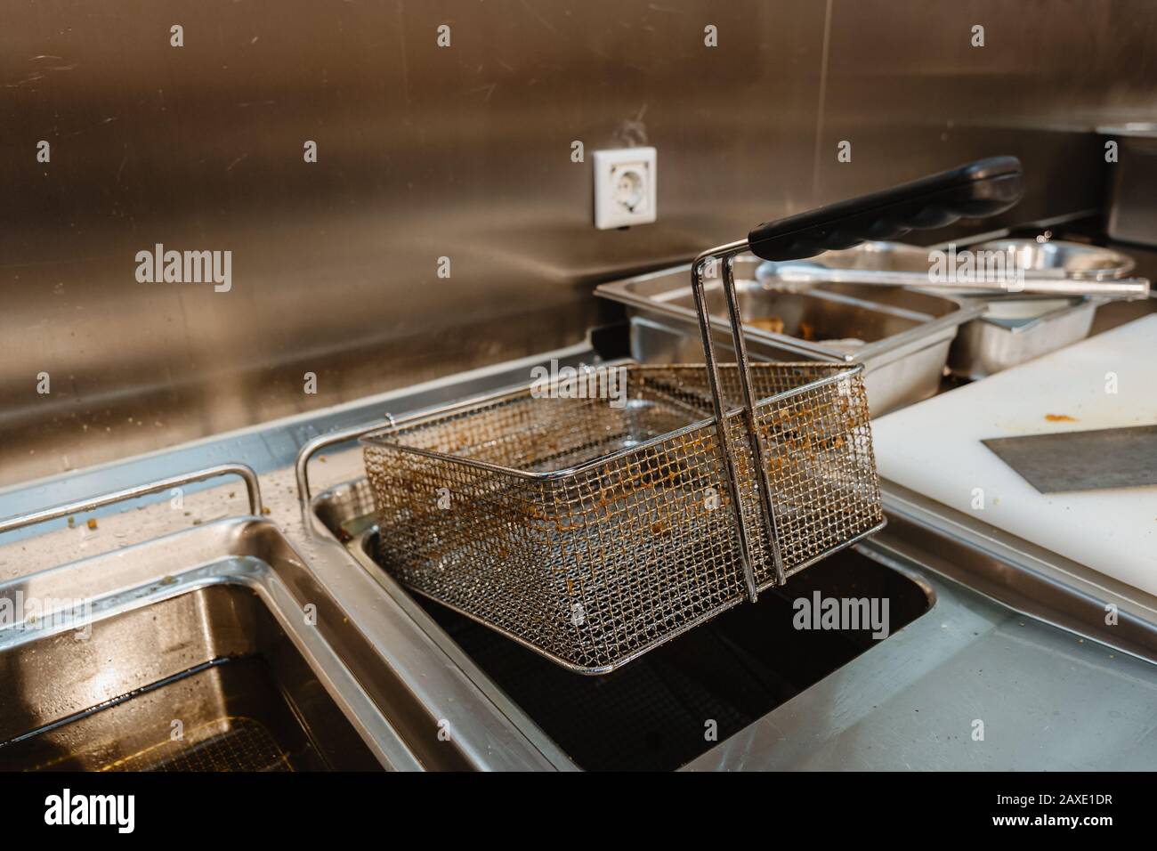 Industrial wire basket hi-res stock photography and images - Alamy