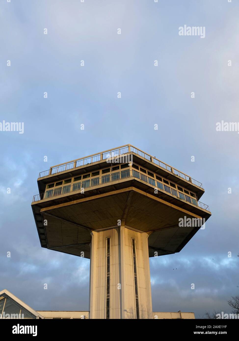 The Iconic tower of the M6 Lancaster Forton service area Stock Photo ...