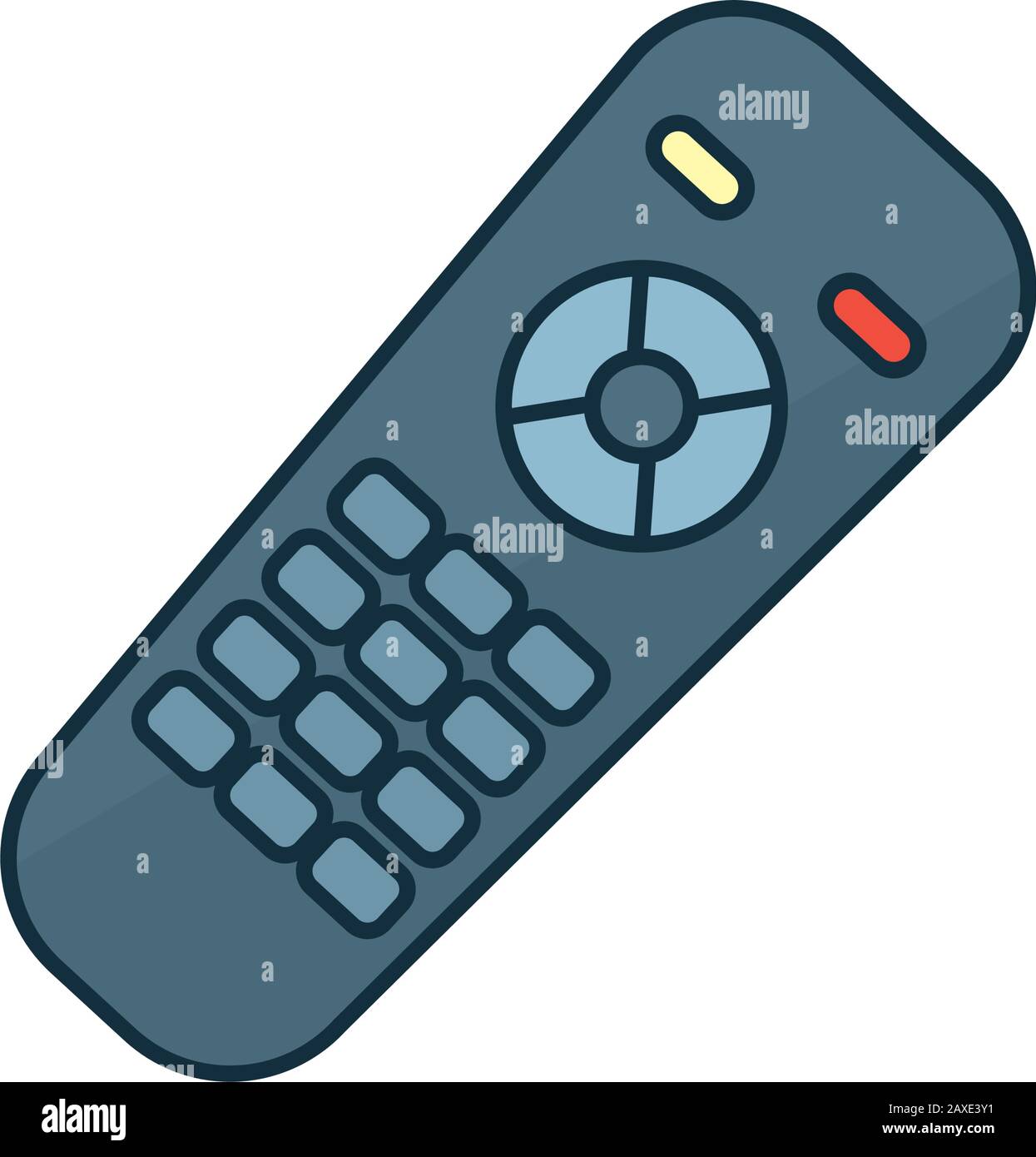 Tv control line and fill icon design, Television device gadget ...