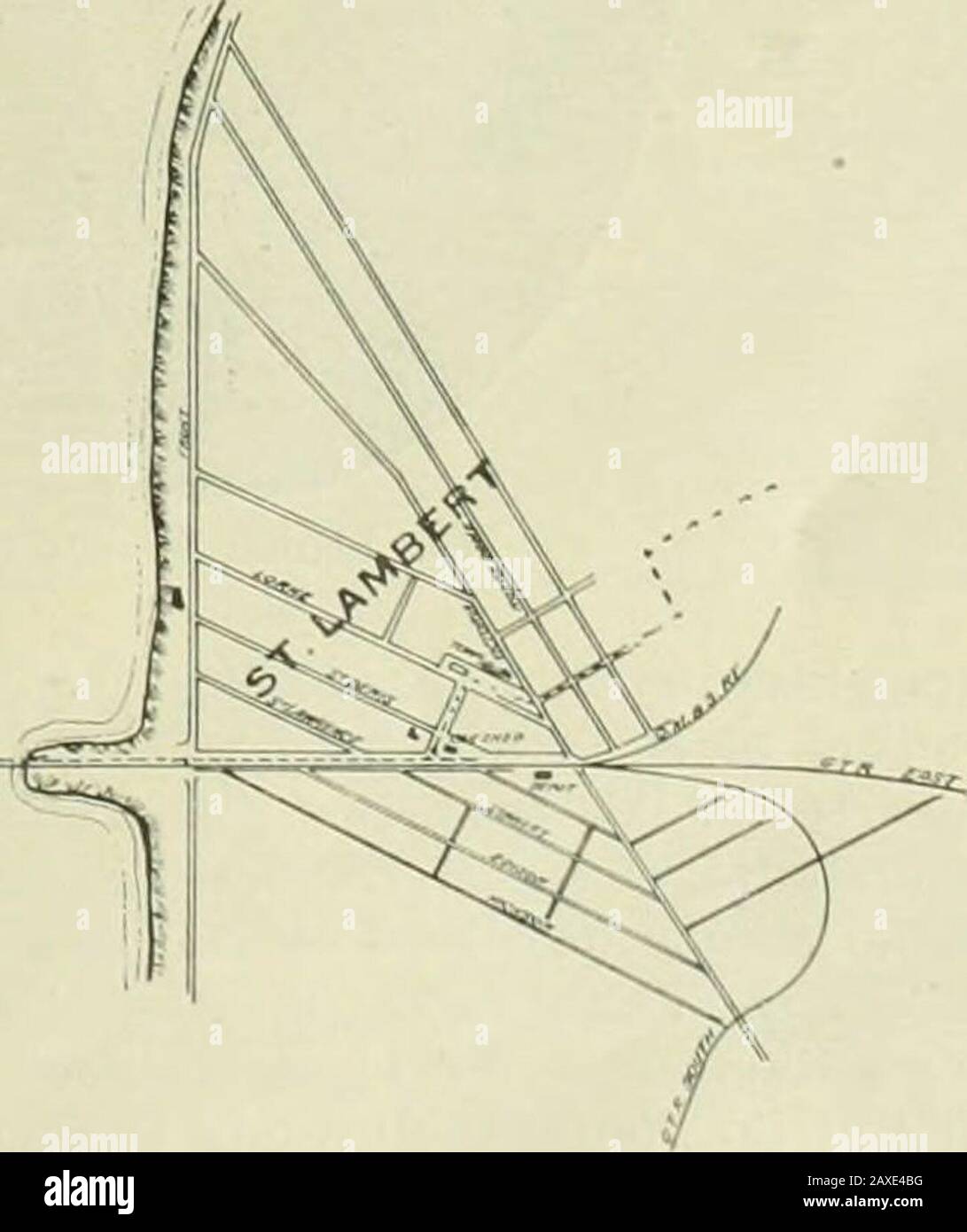 Map of lambert hi-res stock photography and images - Alamy