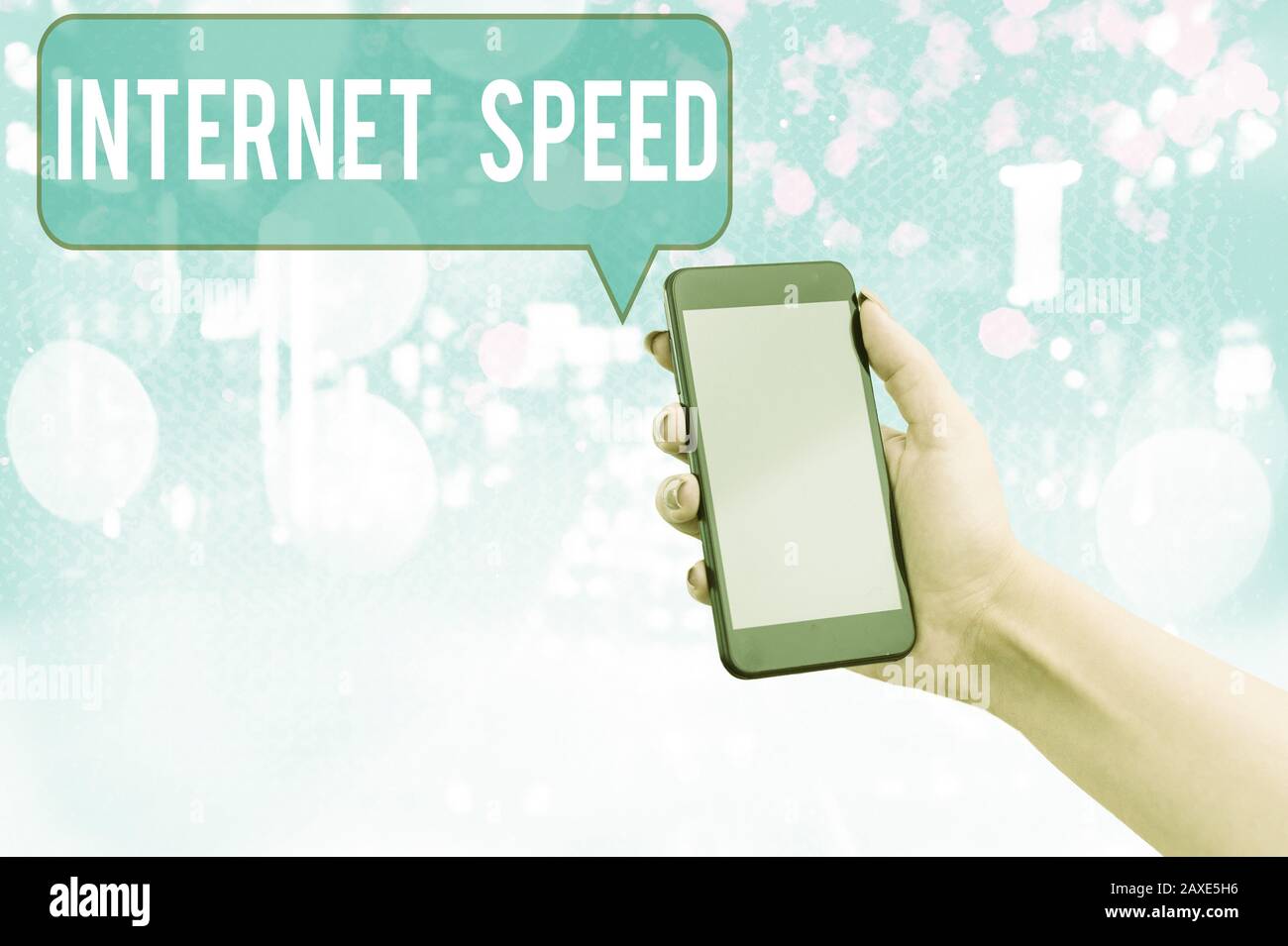 Handwriting text Internet Speed. Conceptual photo the rate which ...