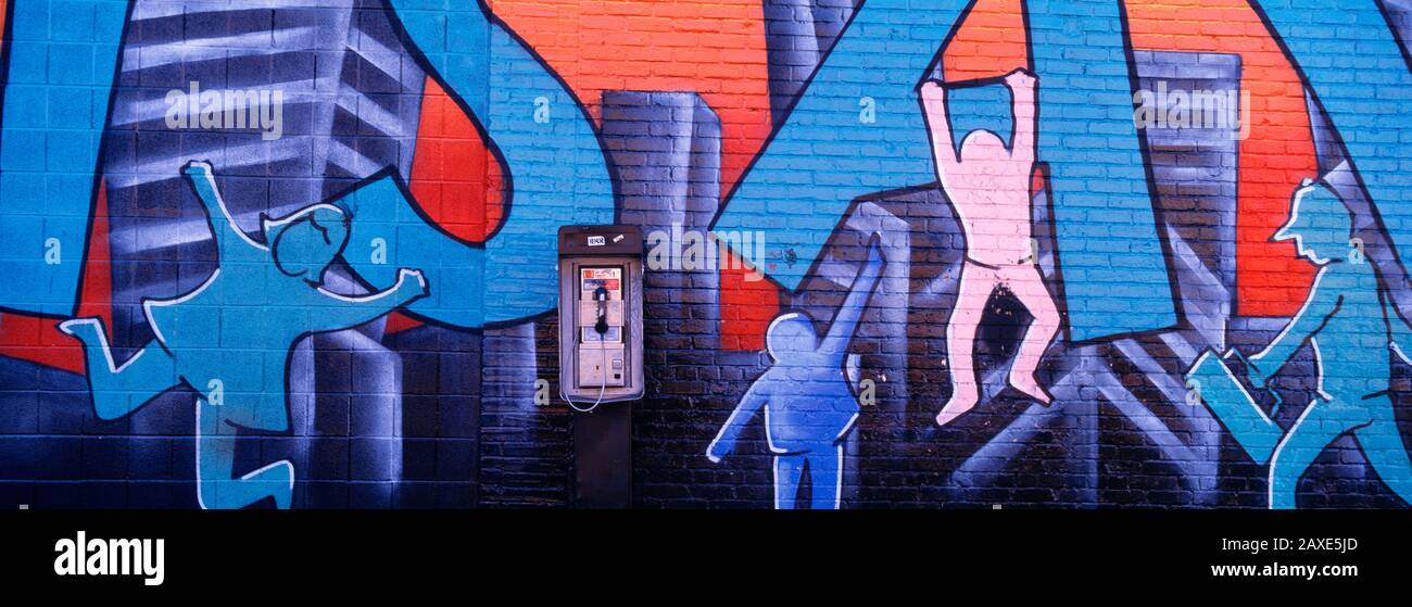 Mural, NYC, New York City, New York State, USA Stock Photo - Alamy