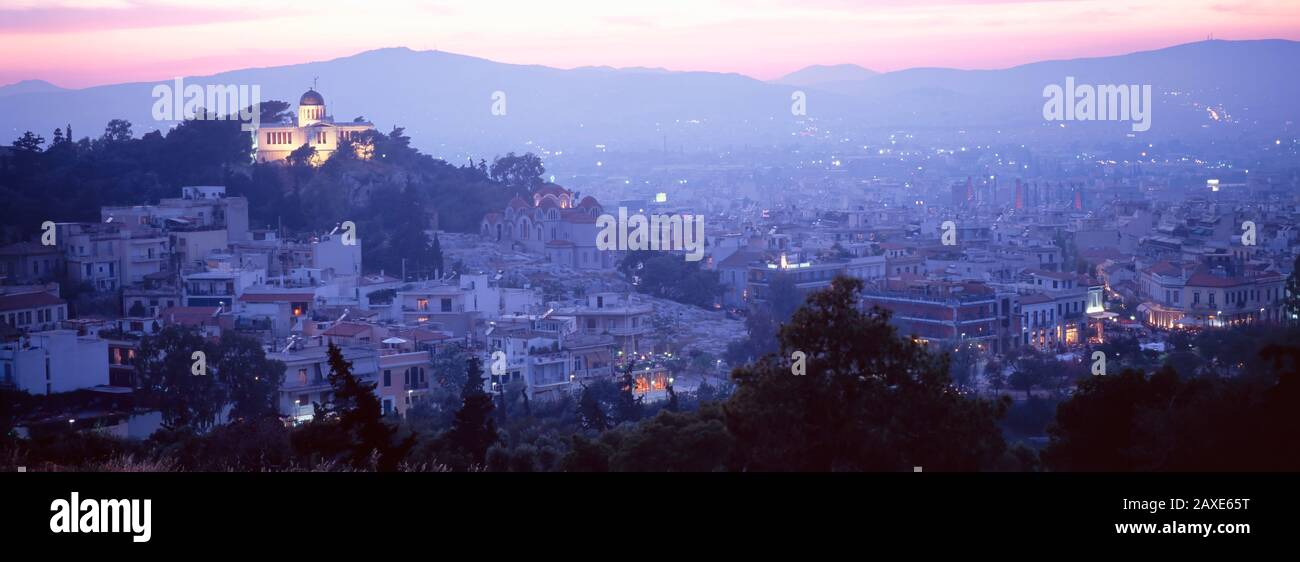 Athens skyline with color buildings hi-res stock photography and images ...