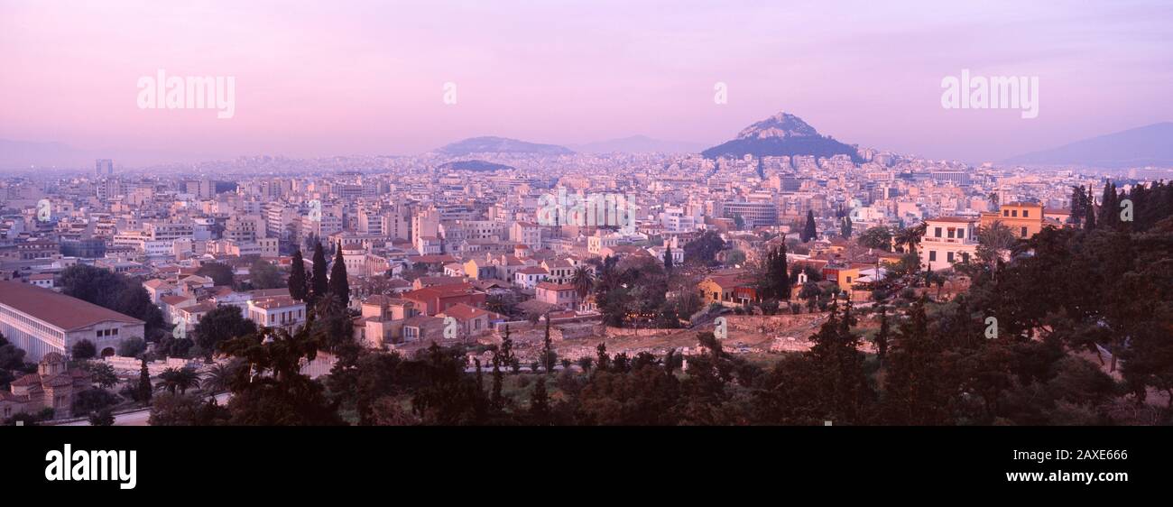 Athens skyline with color buildings hi-res stock photography and images ...