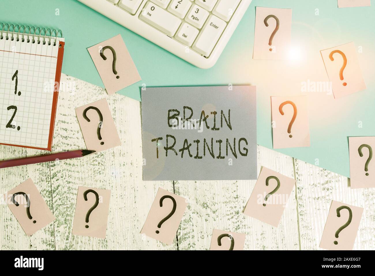 Conceptual hand writing showing Brain Training. Concept meaning mental ...