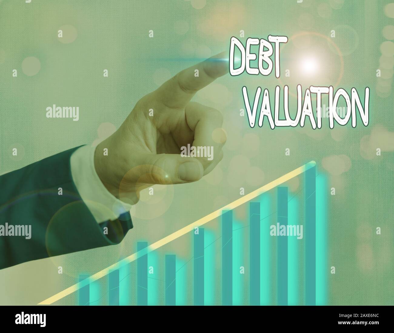 Handwriting Text Writing Debt Valuation Conceptual Photo Process Of Determining The Current