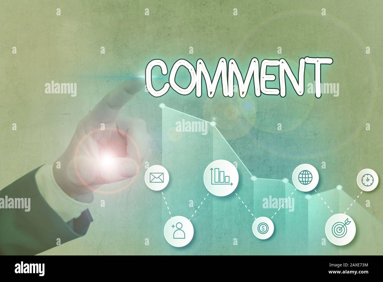 Writing note showing Comment. Business concept for Verbal Written ...