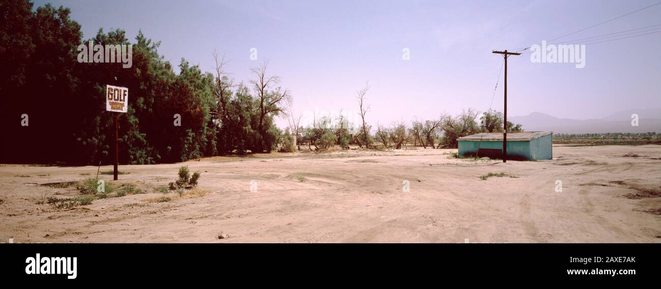USA, Abandoned golf course in desert Stock Photo - Alamy