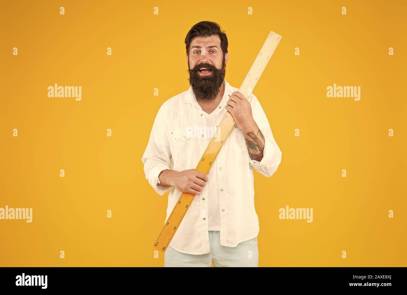 Big size. Measure and control. Geometry theorem. Actual size. School ...