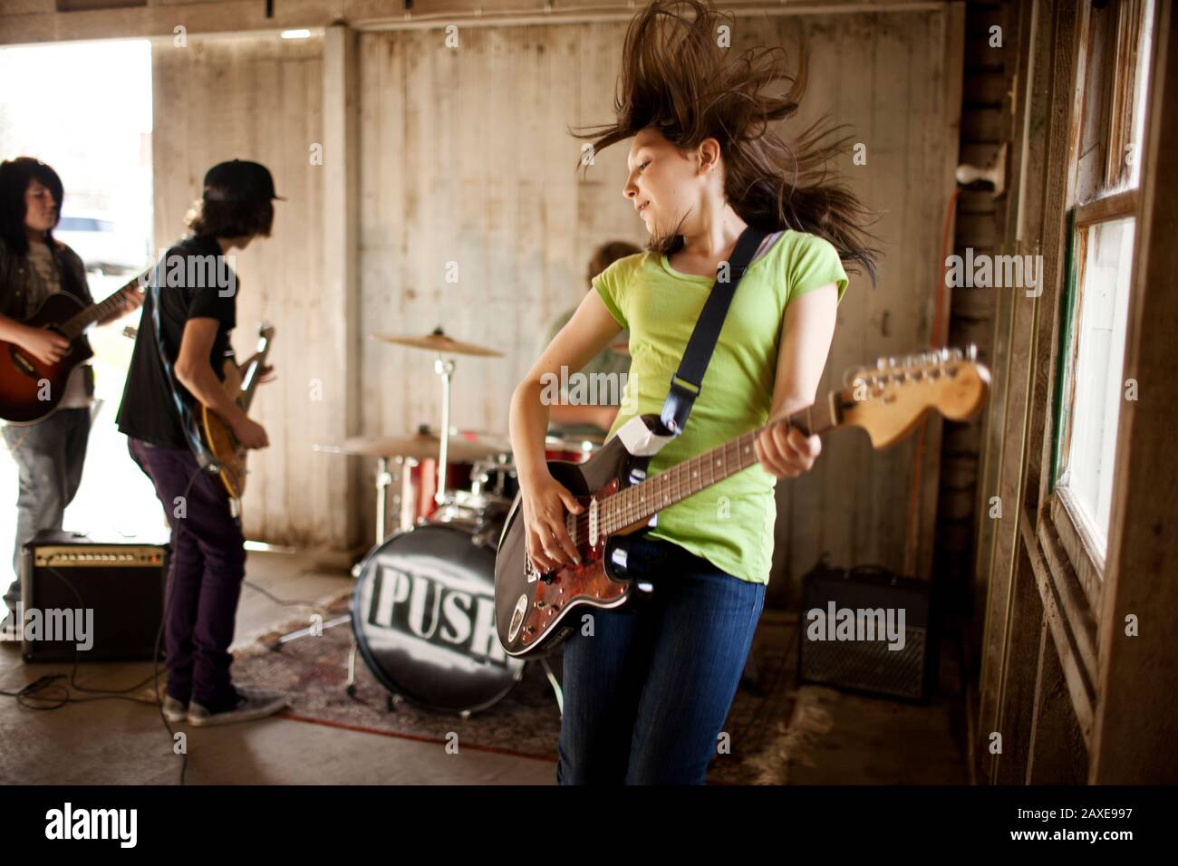 Practise girl child children hi-res stock photography and images - Alamy