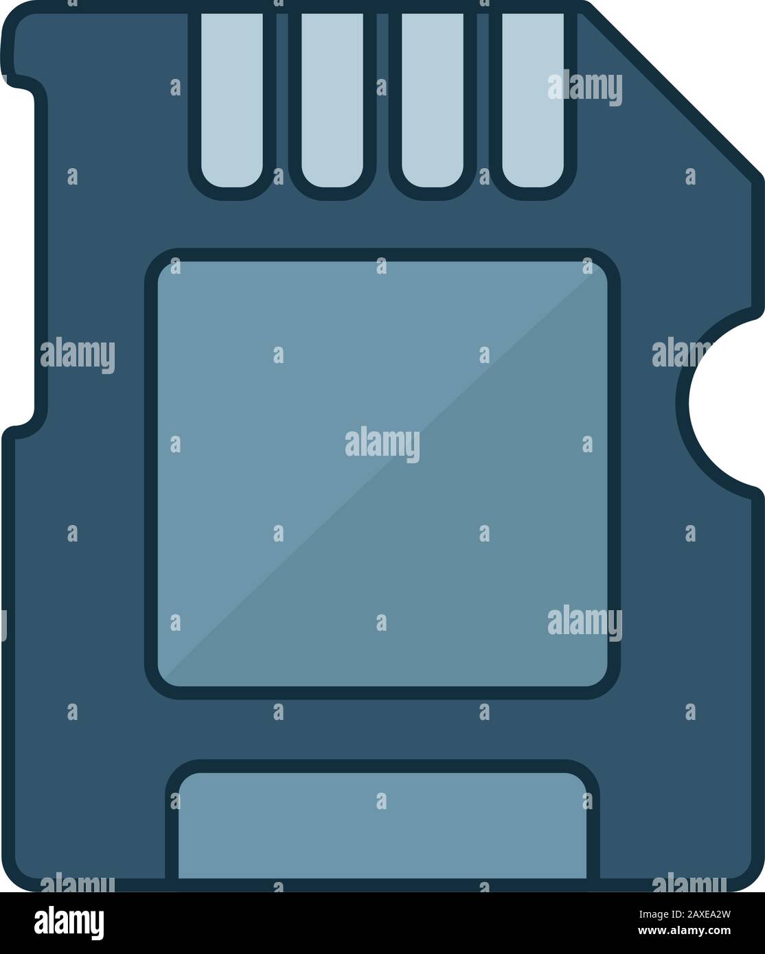 Sim line and fill icon design, Digital technology communication social ...