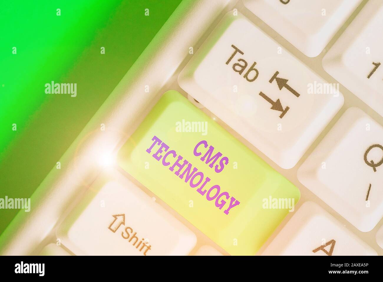 Conceptual hand writing showing Cms Technology. Concept meaning programs that are used to create ...