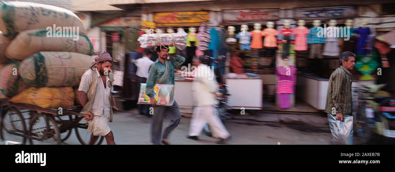 Group of people on a street, Udaipur, Rajasthan, India Stock Photo - Alamy