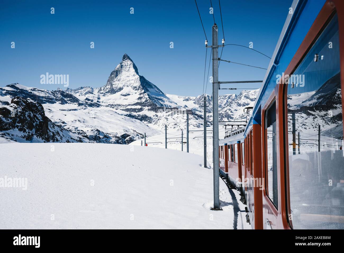 Gornergrat mountain railway station switzerland hi-res stock ...