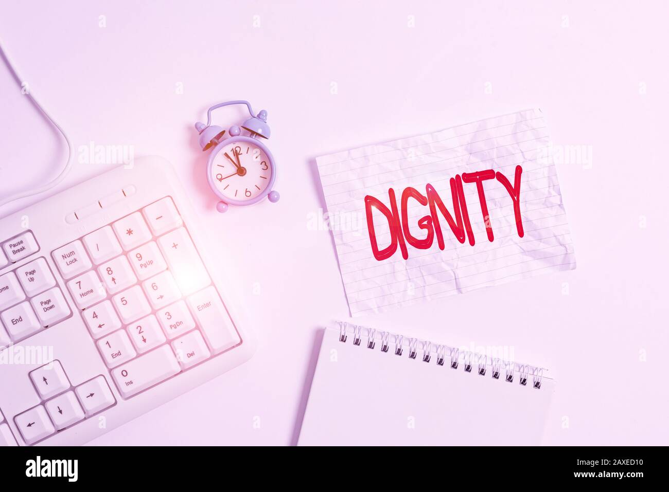 Conceptual hand writing showing Dignity. Concept meaning Quality Being ...