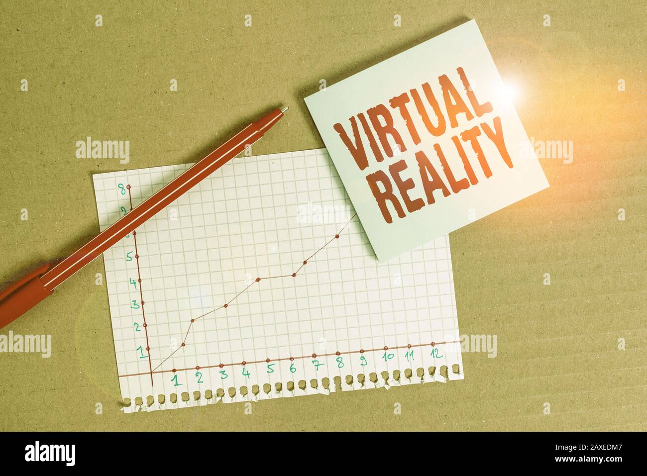 Handwriting text writing Virtual Reality. Conceptual photo an ...