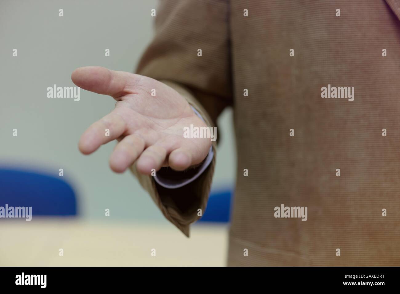 IT technologies teacher at work. IT professor explain lesson to ...