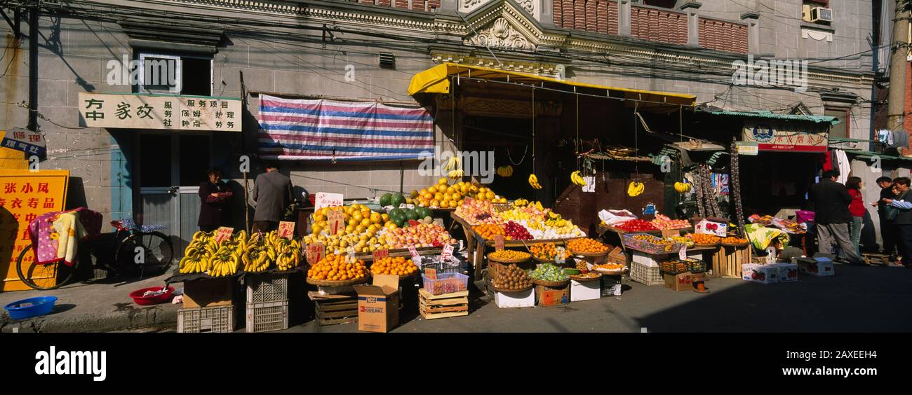 Fruit Shop In A Market, Shanghai, China Stock Photo - Alamy