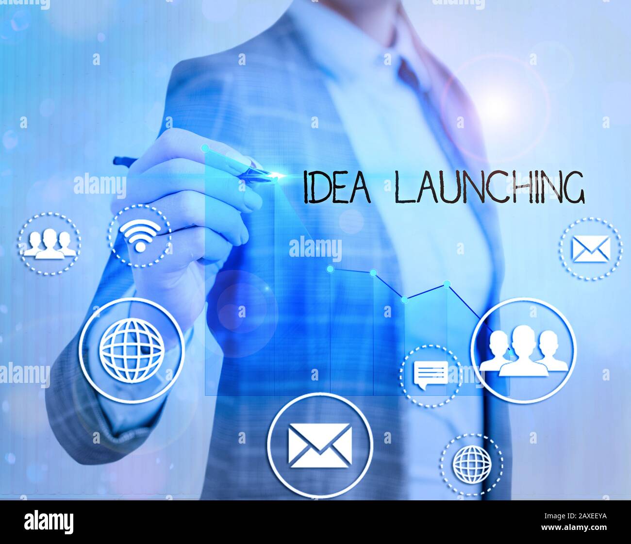 Text sign showing Idea Launching. Business photo text to begin ...
