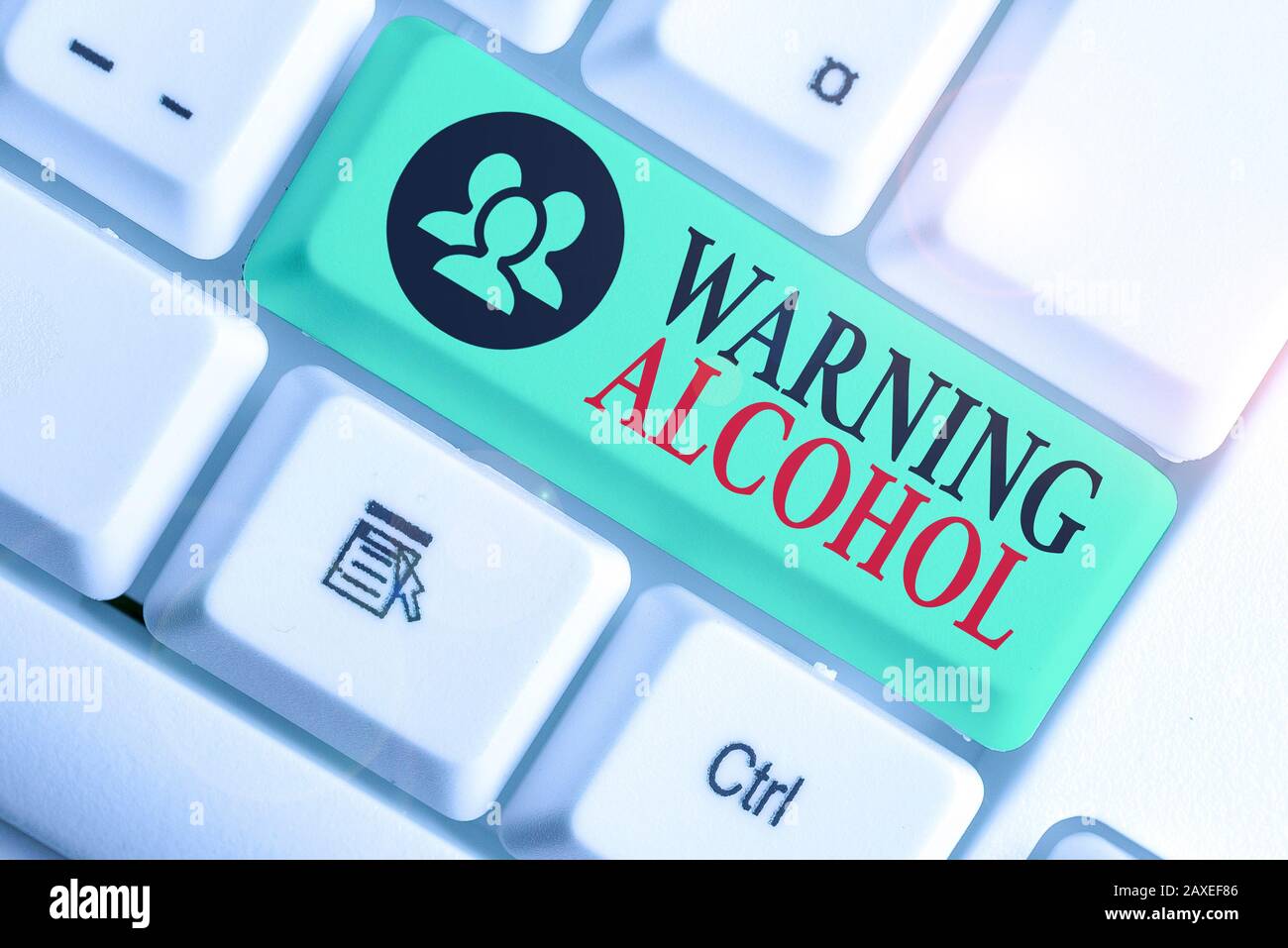 Word writing text Warning Alcohol. Business photo showcasing messages ...