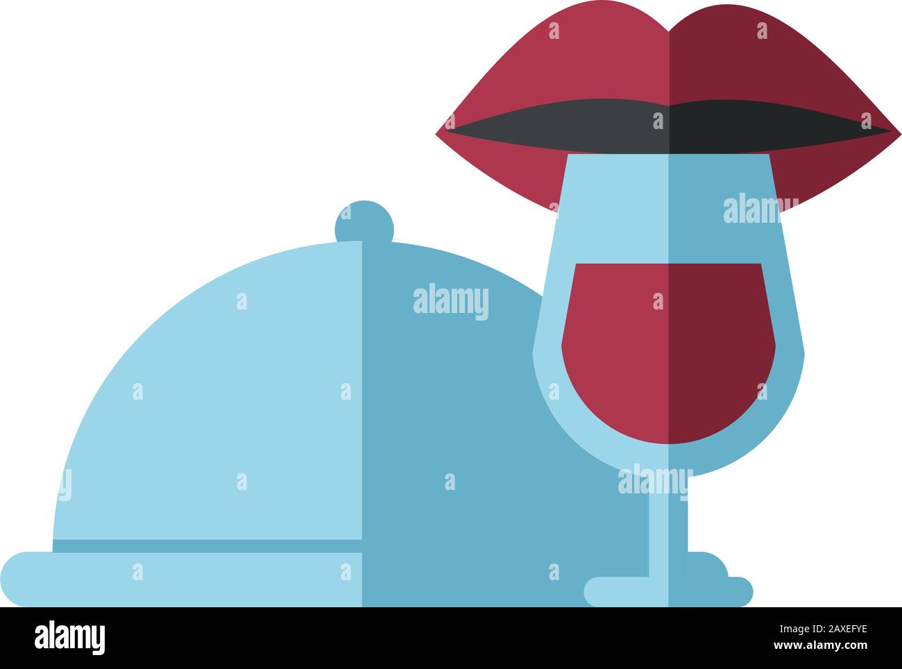 Woman goblet Stock Vector Images - Alamy