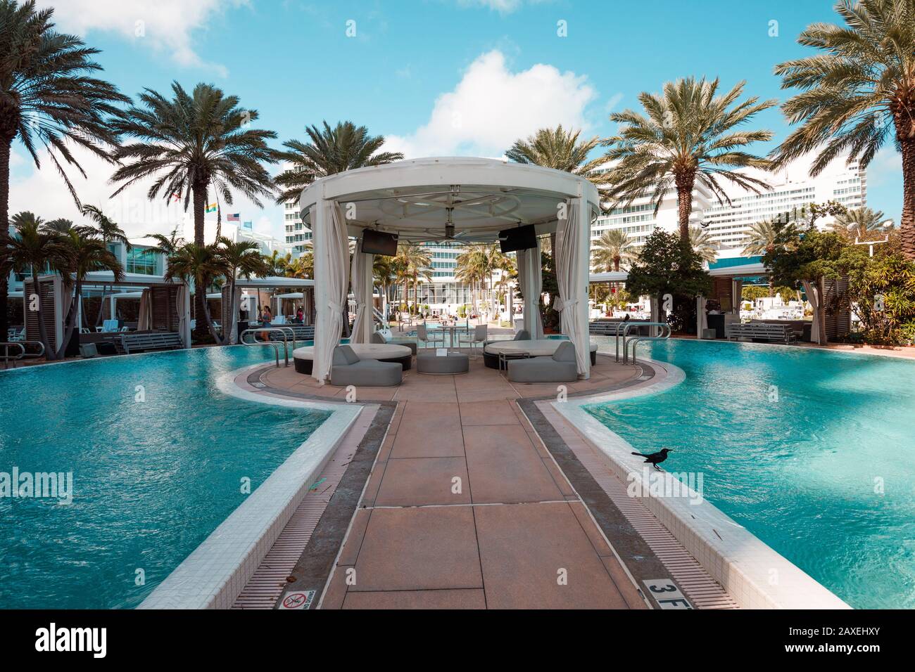 Miami beach hotel pool hi-res stock photography and images - Alamy