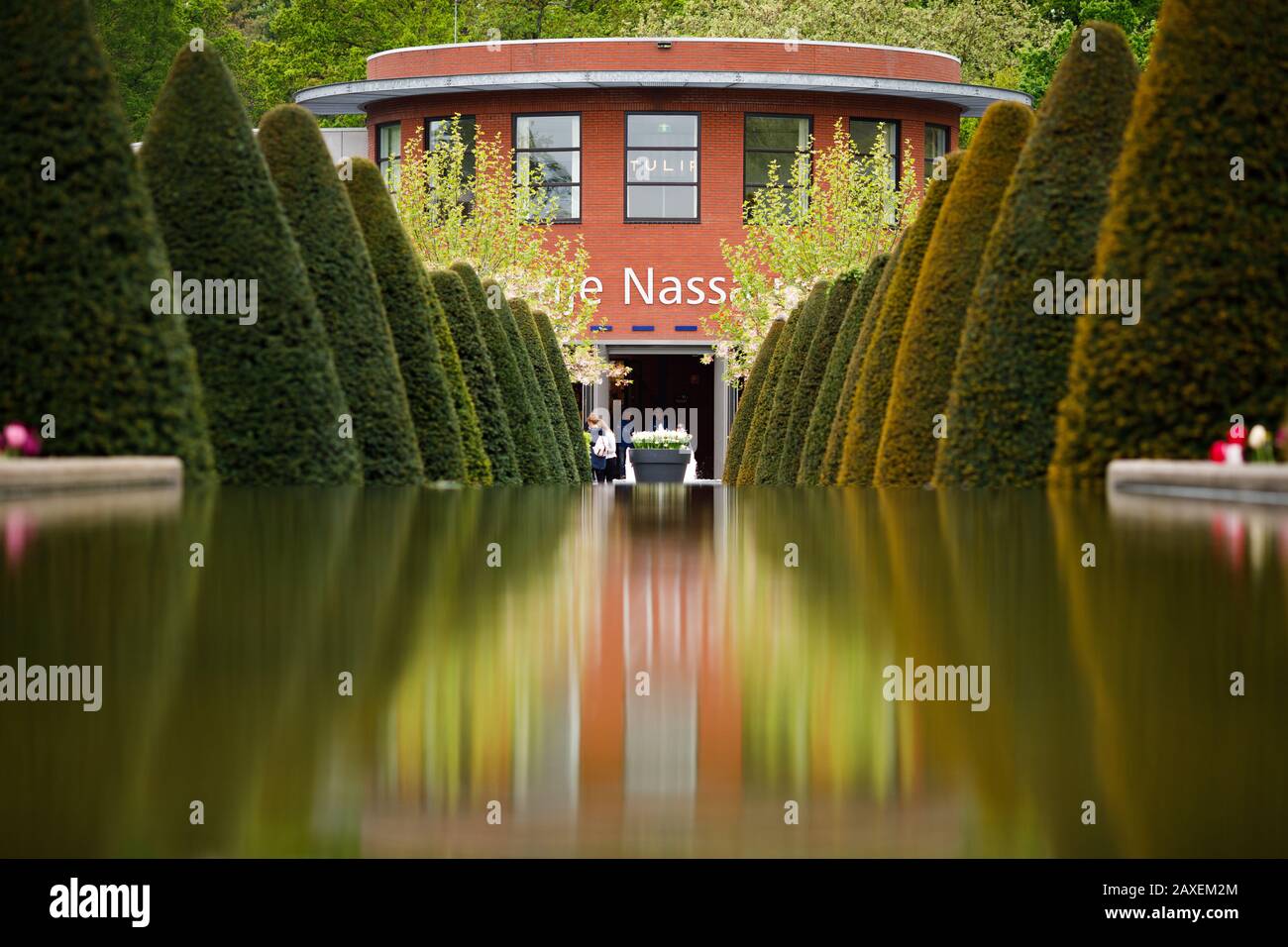 Oranje Nassau Building in the Keukenhof park in The Netherlands Stock ...