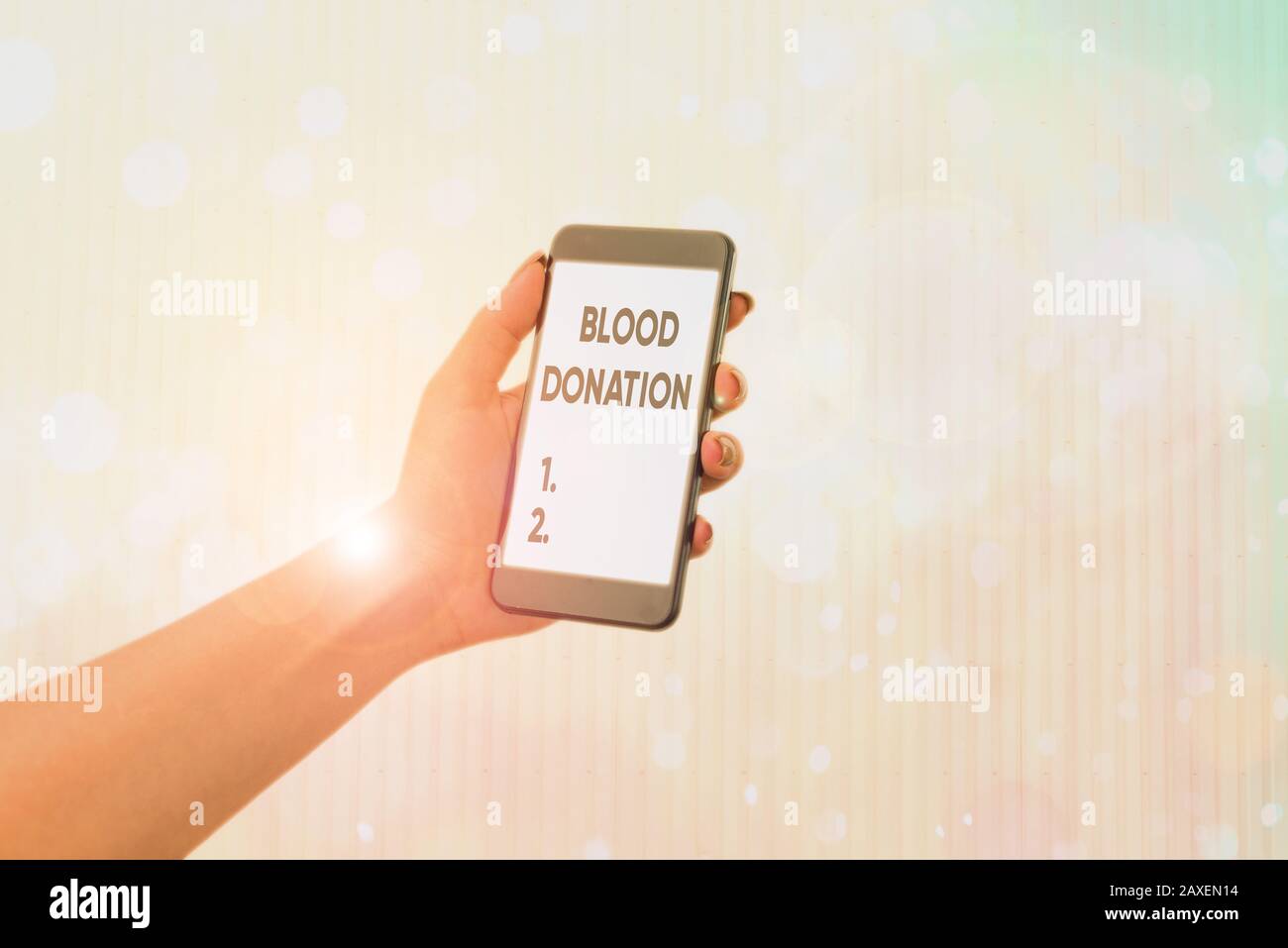 Writing note showing Blood Donation. Business concept for Process of ...