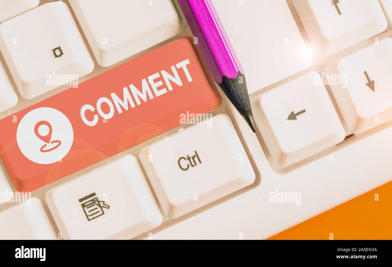 Handwriting text writing Comment. Conceptual photo Verbal Written ...