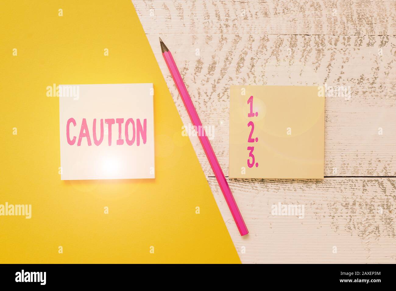 Conceptual hand writing showing Caution. Concept meaning Care taken to ...