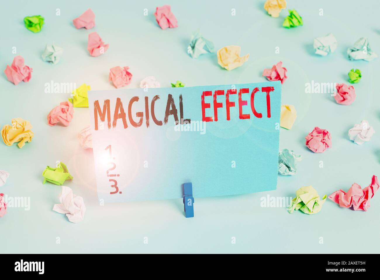 Writing note showing Magical Effect. Business concept for produced by ...