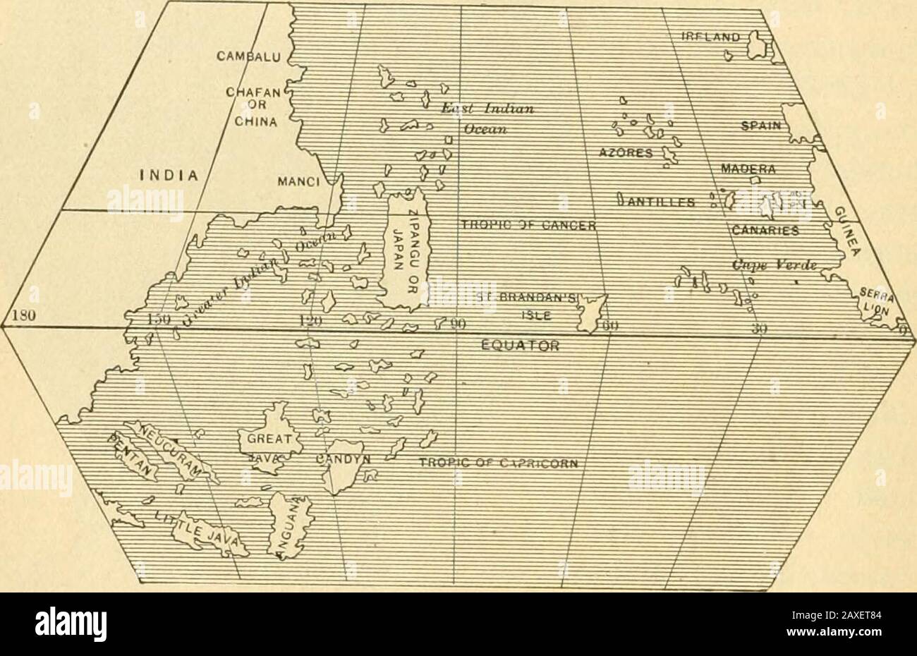 Toscanelli's map hi-res stock photography and images - Alamy